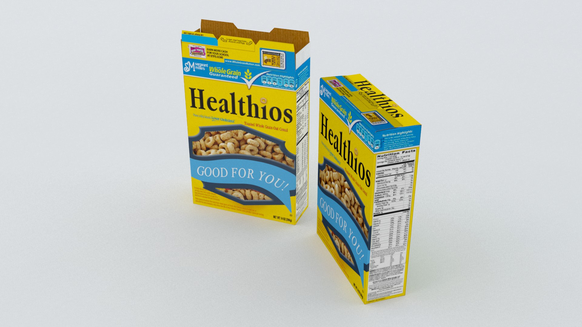 Cereal Box 3d Model