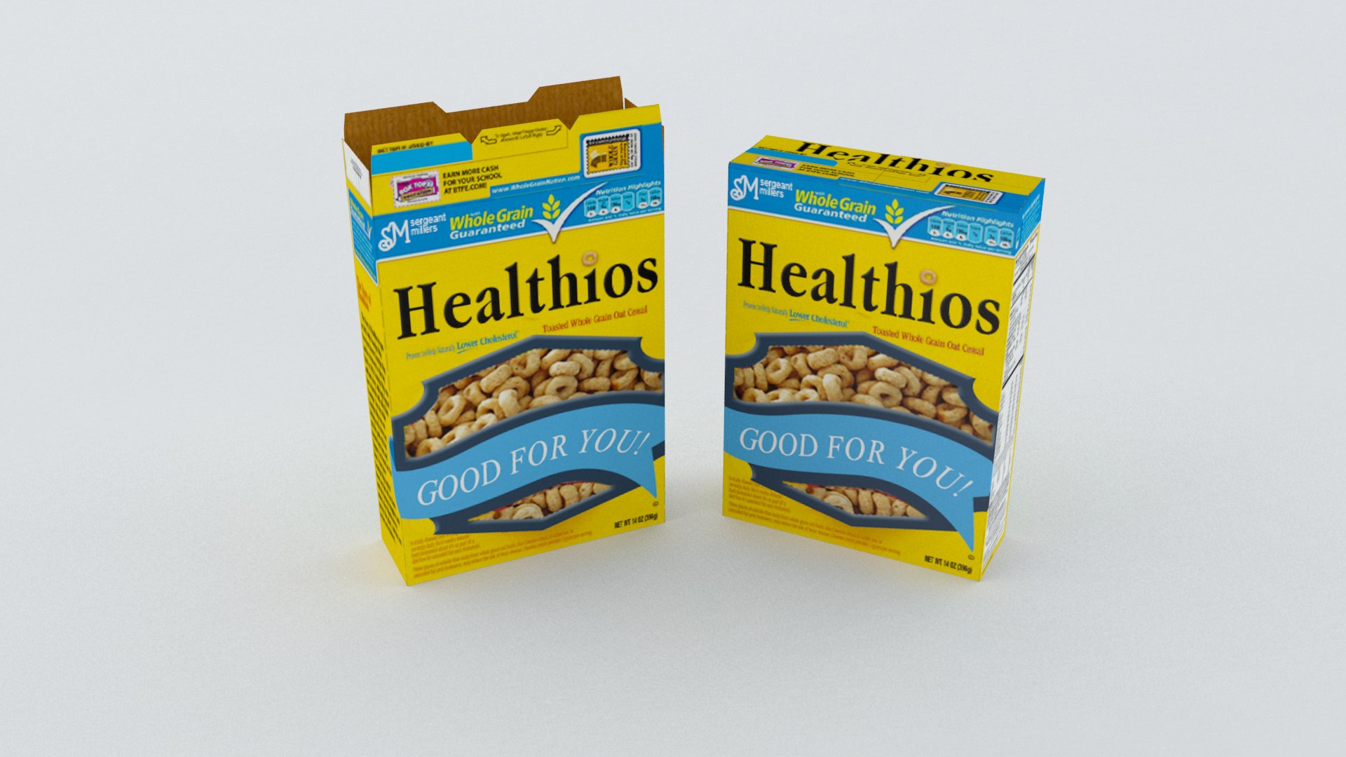 Cereal Box 3d Model