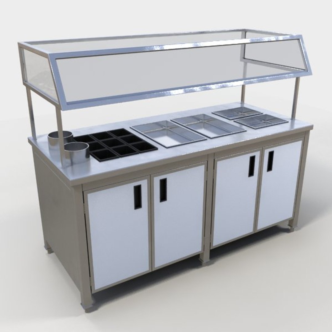 3ds Commercial Buffet Table