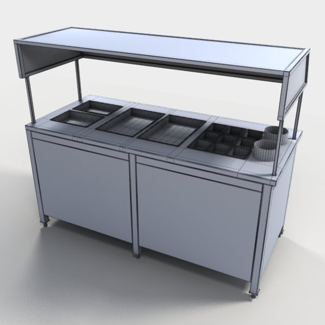 3ds Commercial Buffet Table