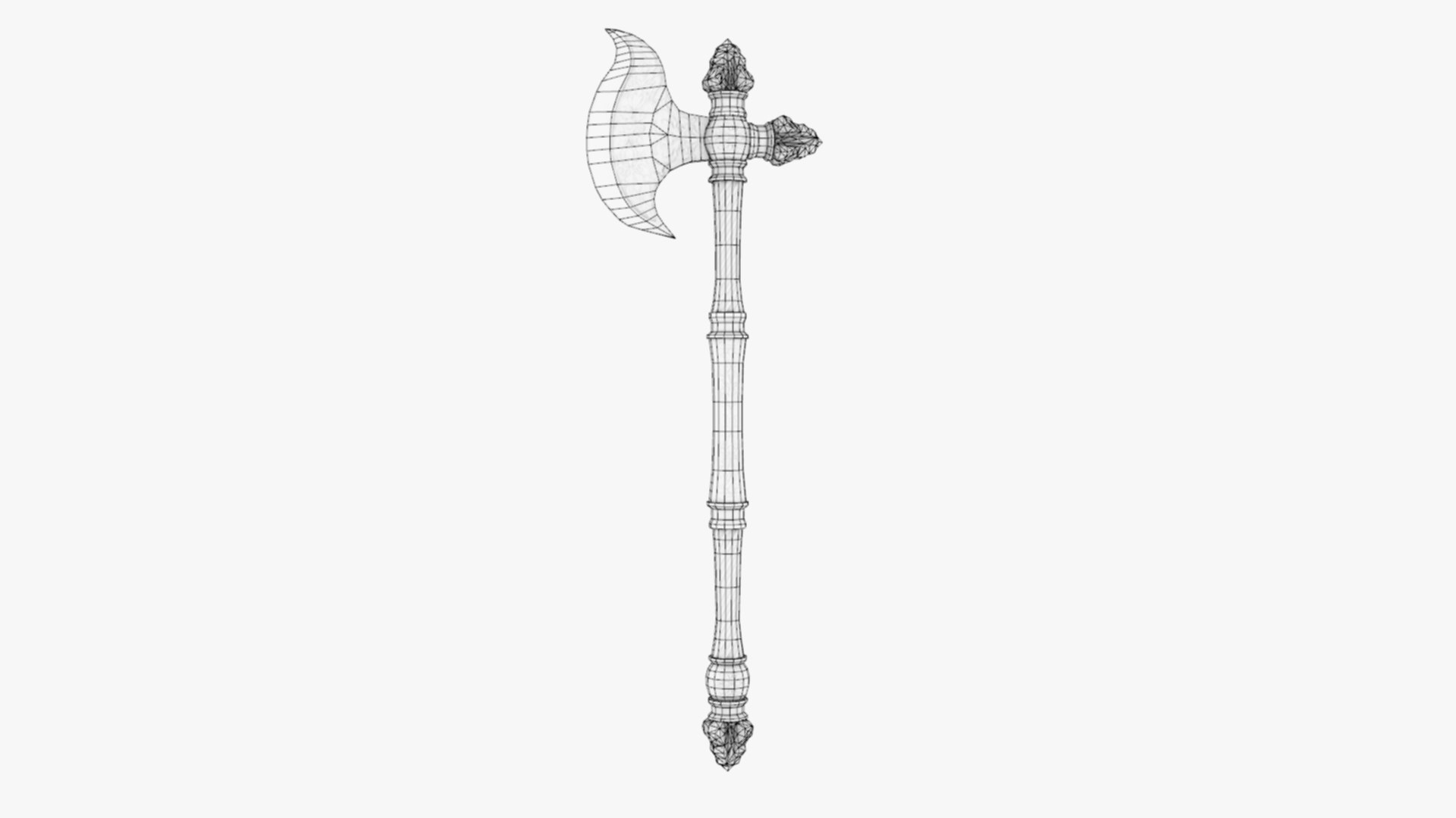 Fantasy Axe RPG Parashu Battle Axe Great-axe Battle-axe Hand Battle Ax Two Handed Pick Medieval ...