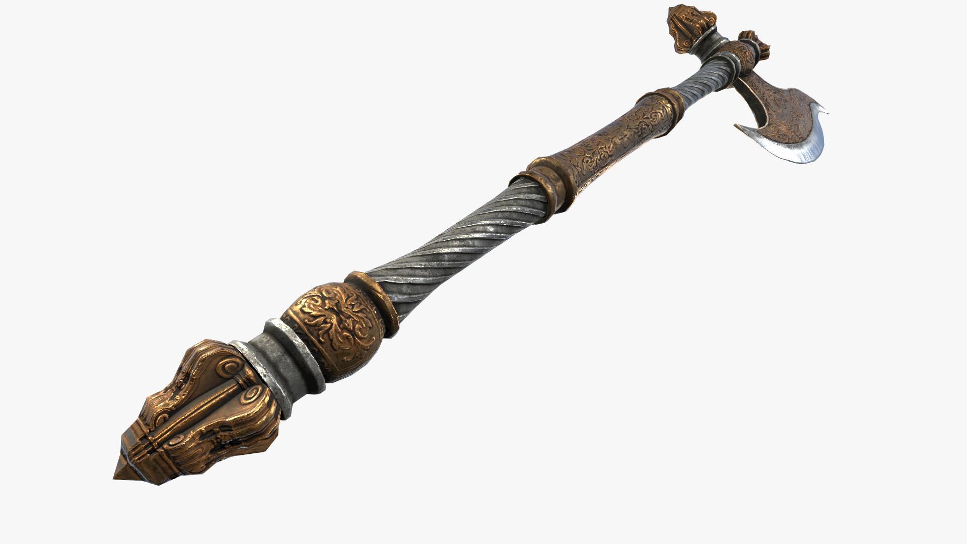 Fantasy Axe RPG Parashu Battle Axe Great-axe Battle-axe Hand Battle Ax ...