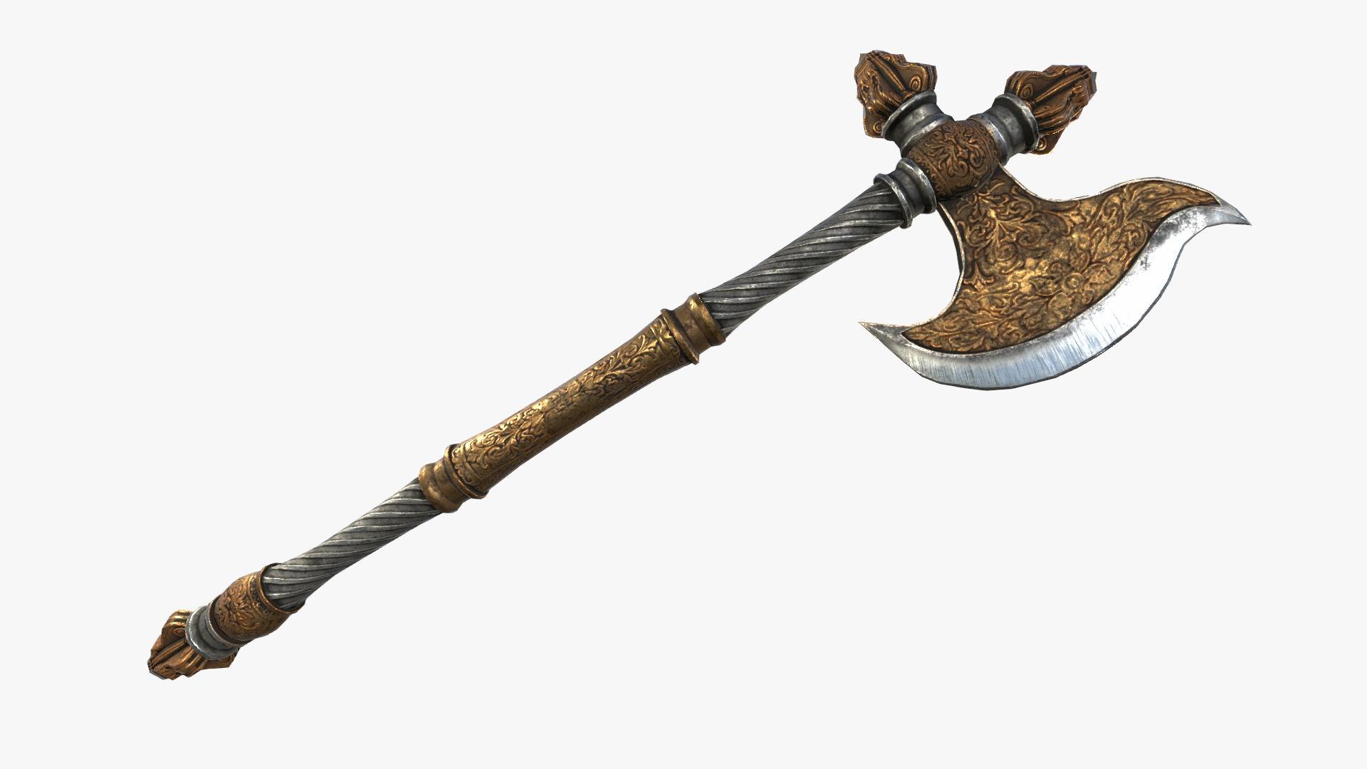 Fantasy Axe RPG Parashu Battle Axe Great-axe Battle-axe Hand Battle Ax ...