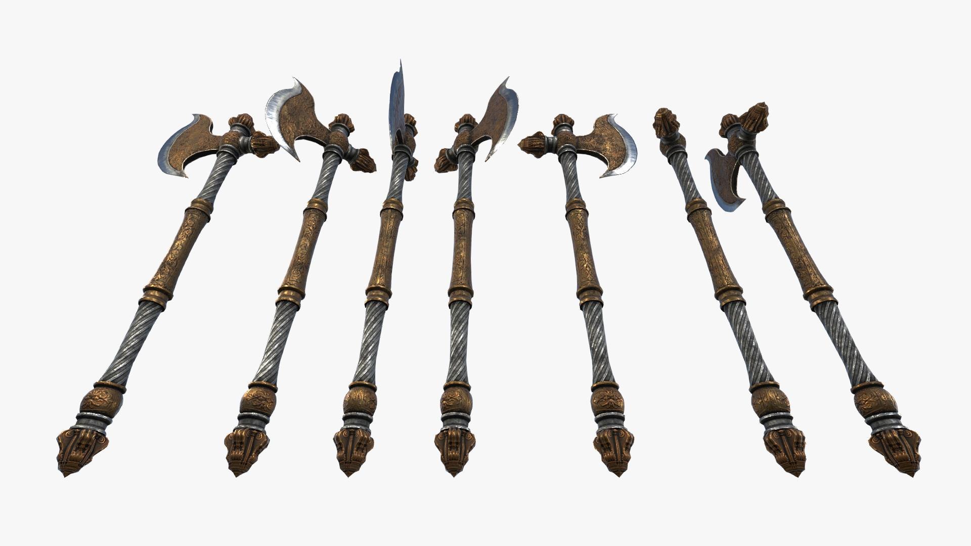 Fantasy Axe RPG Parashu Battle Axe Great-axe Battle-axe Hand Battle Ax ...