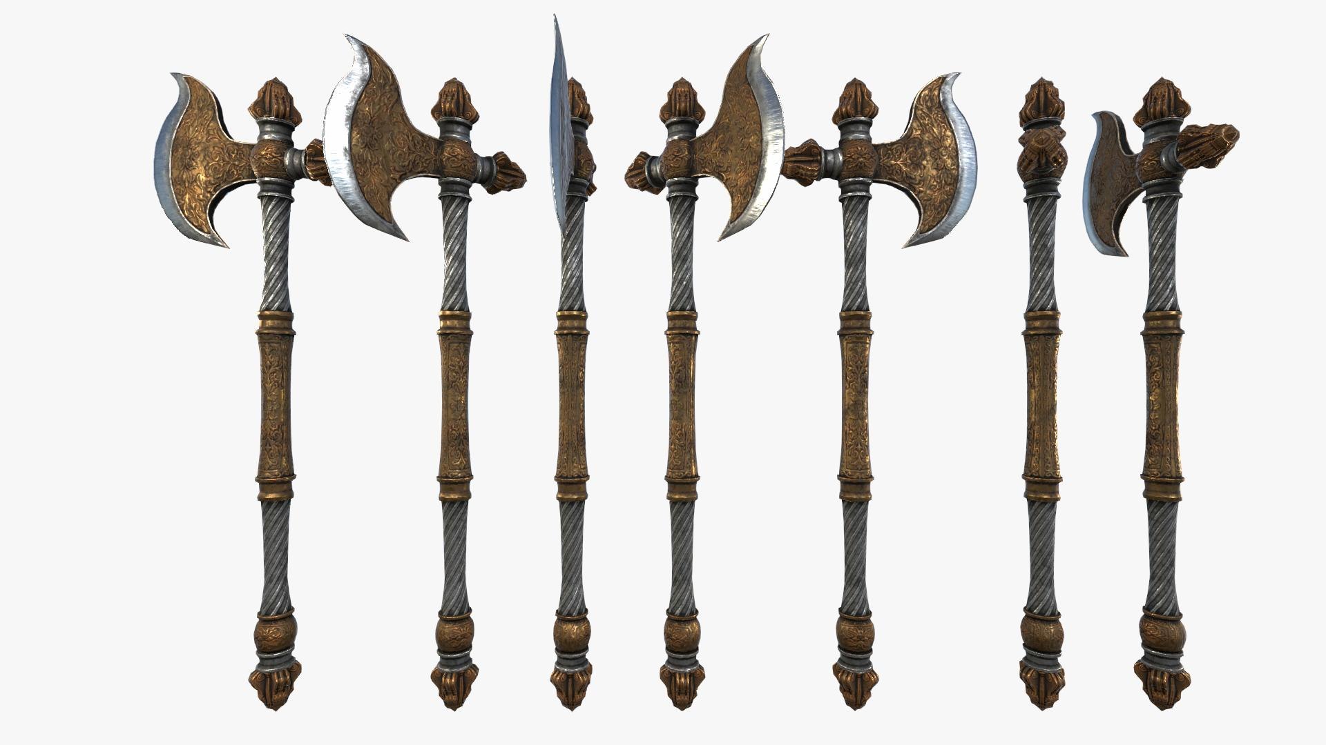 Fantasy Axe RPG Parashu Battle Axe Great-axe Battle-axe Hand Battle Ax ...