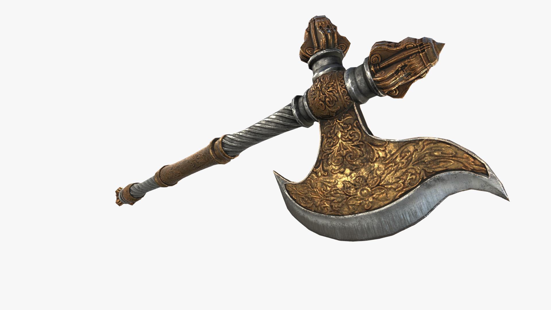 Fantasy Axe RPG Parashu Battle Axe Great-axe Battle-axe Hand Battle Ax ...