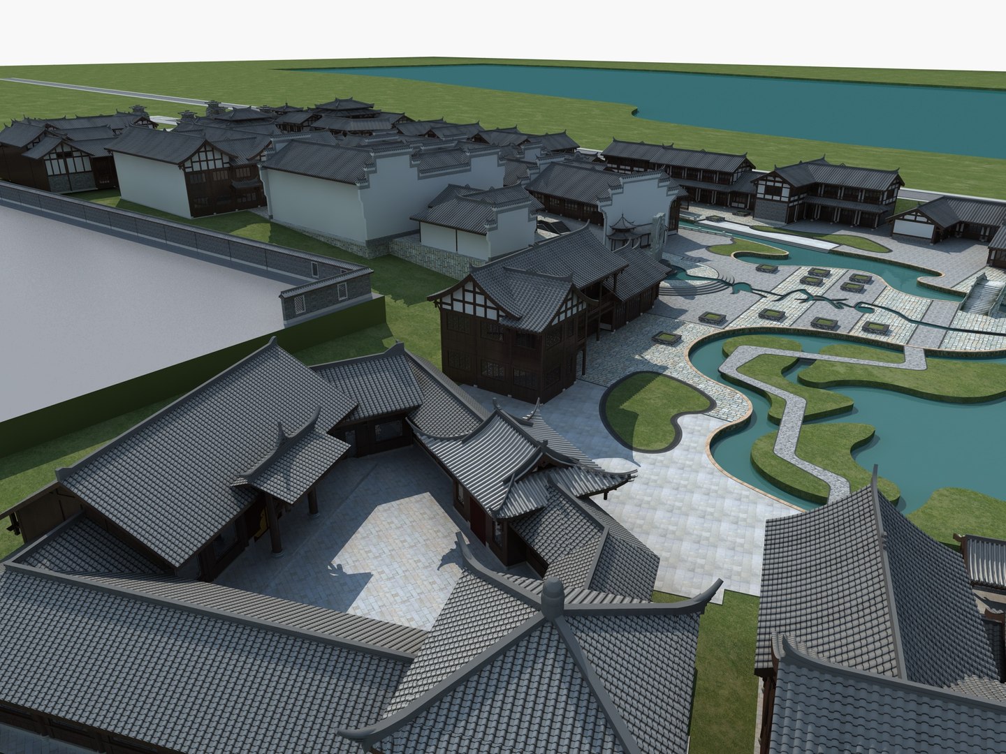 3D Model Chinese Ancient City 1 - TurboSquid 1855706