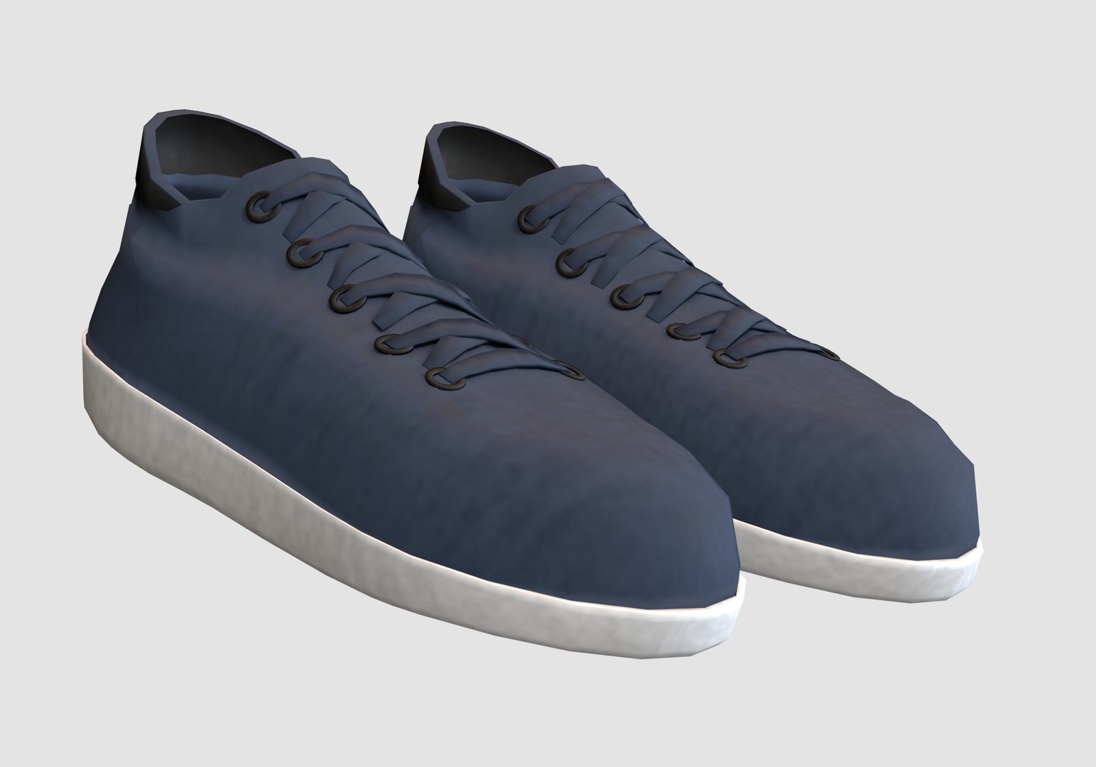3D Blue Basic Shoes - TurboSquid 1906262