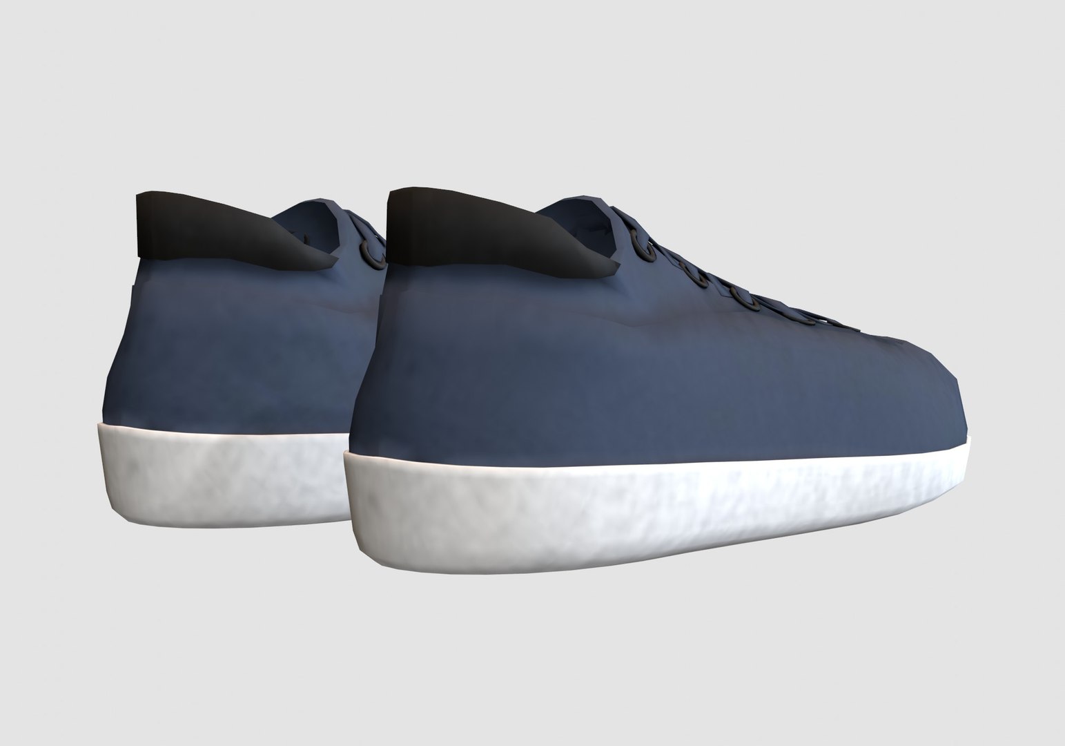 3D Blue Basic Shoes - TurboSquid 1906262