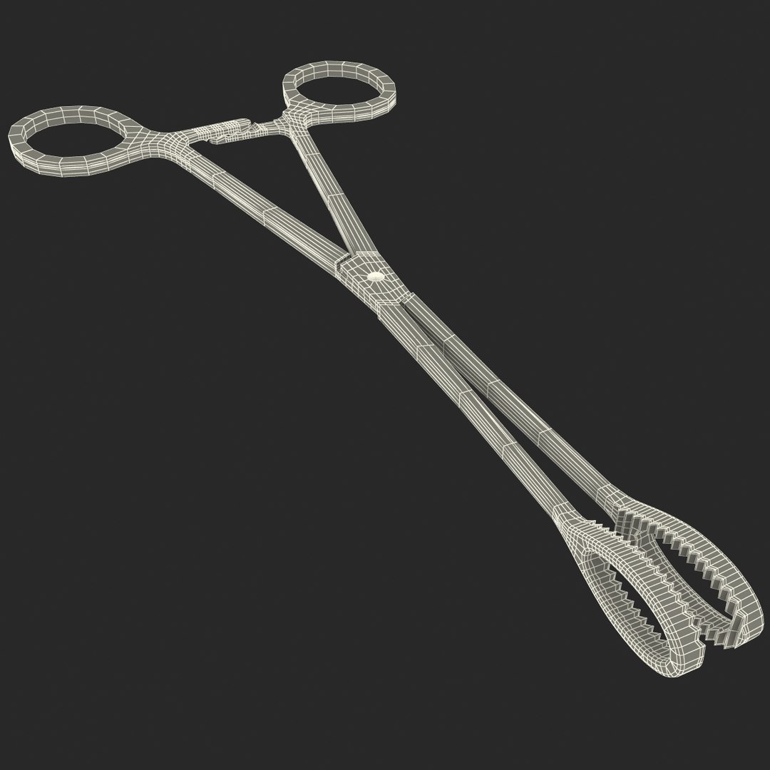 Sponge Forceps 3d Model