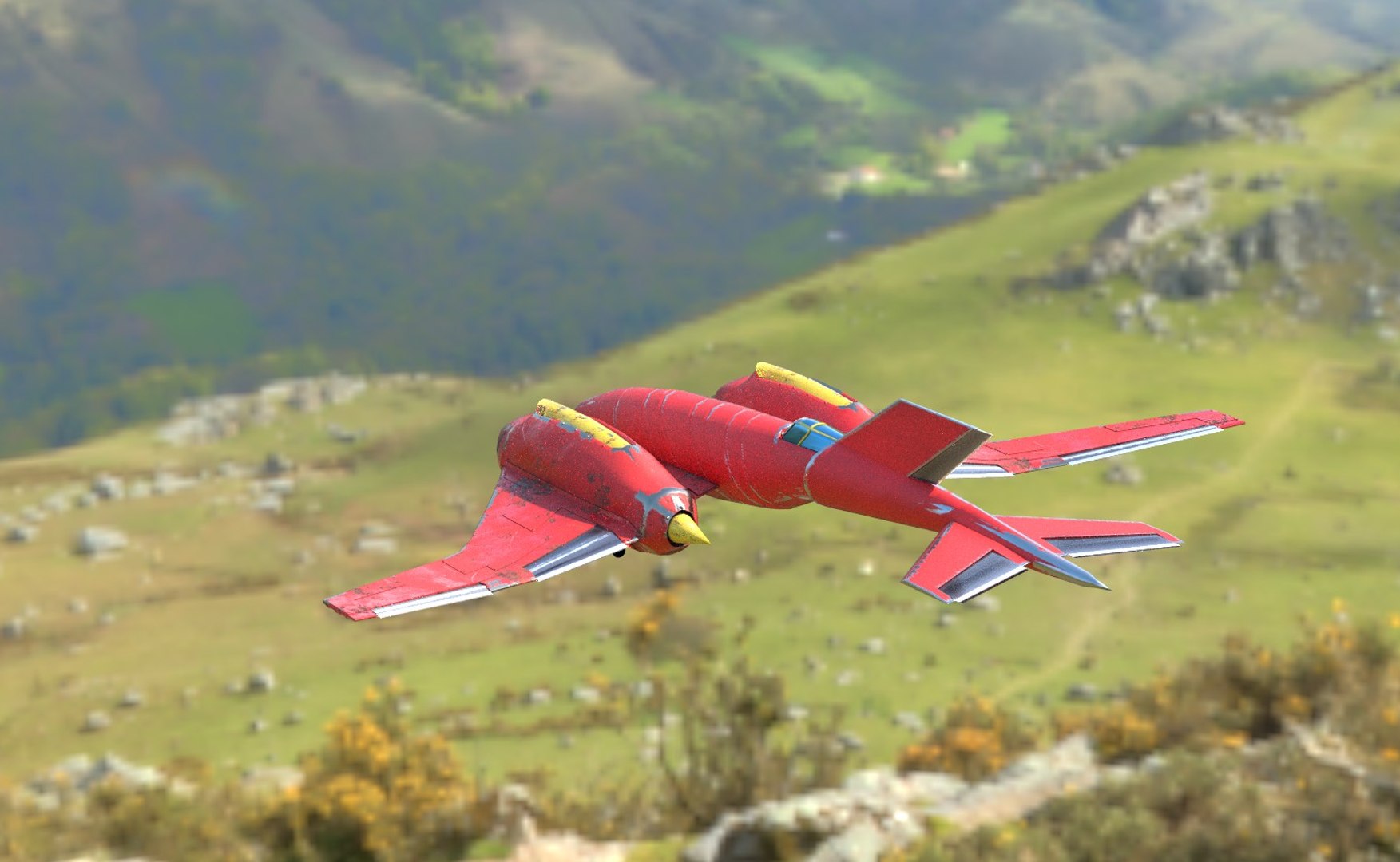 Scifi Racing Aircraft 3D Model - TurboSquid 1436525