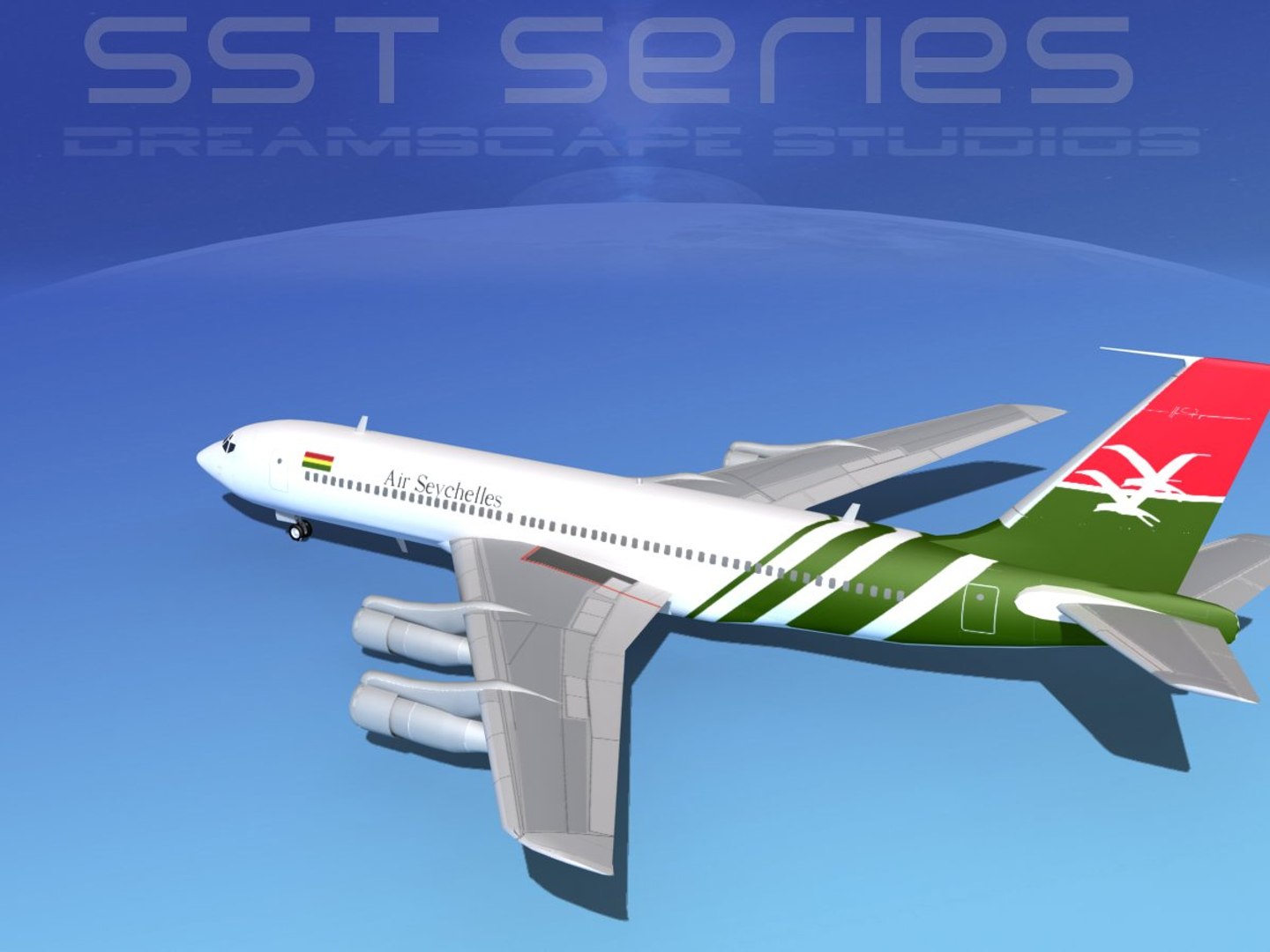 707-320 boeing 707 3d dxf