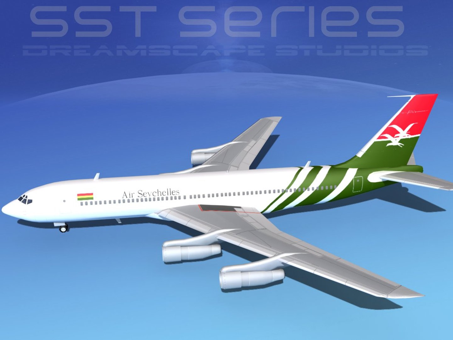 707-320 boeing 707 3d dxf