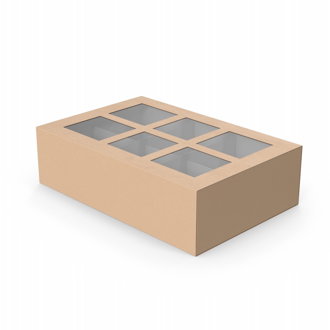 Cupcake Box 3D Model - TurboSquid 2050281
