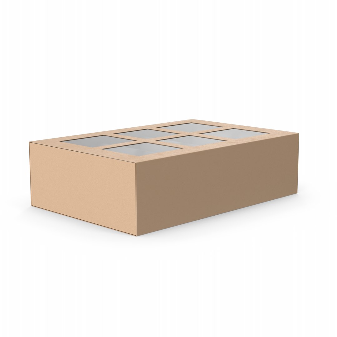 Cupcake Box 3D Model - TurboSquid 2050281