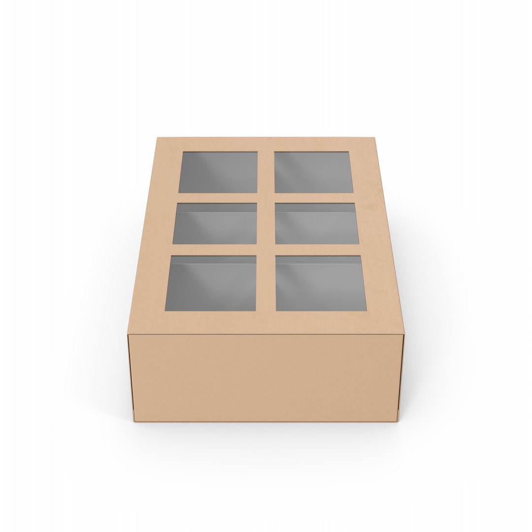 Cupcake Box 3D Model - TurboSquid 2050281