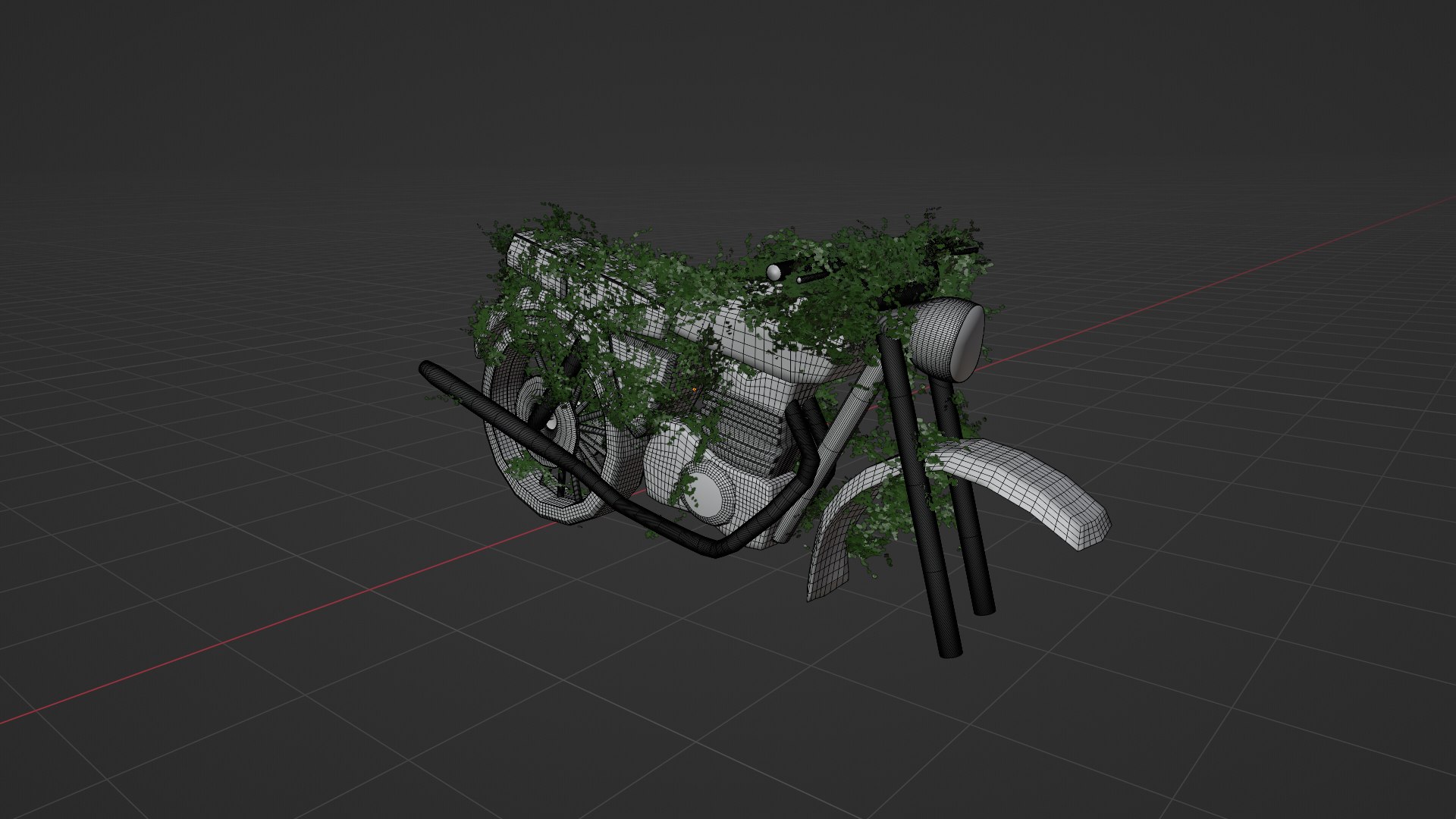 Damaged Rusted Motorcycle Model - TurboSquid 2034715