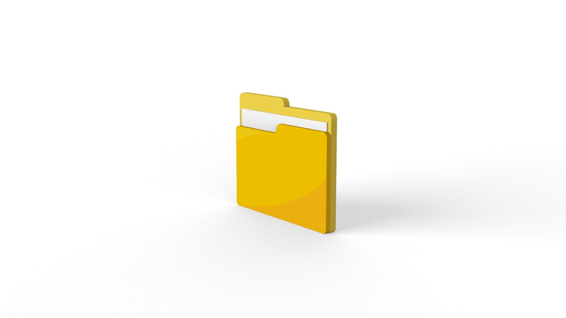 Folder Icon V001 3D Model - TurboSquid 2195166