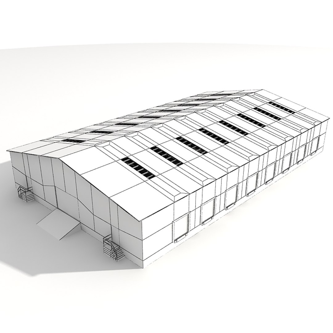 Warehouse Ware House 3d Model