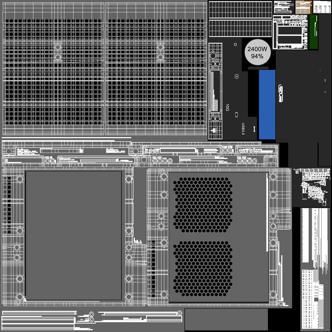 Server hdd case 3D model - TurboSquid 1469607