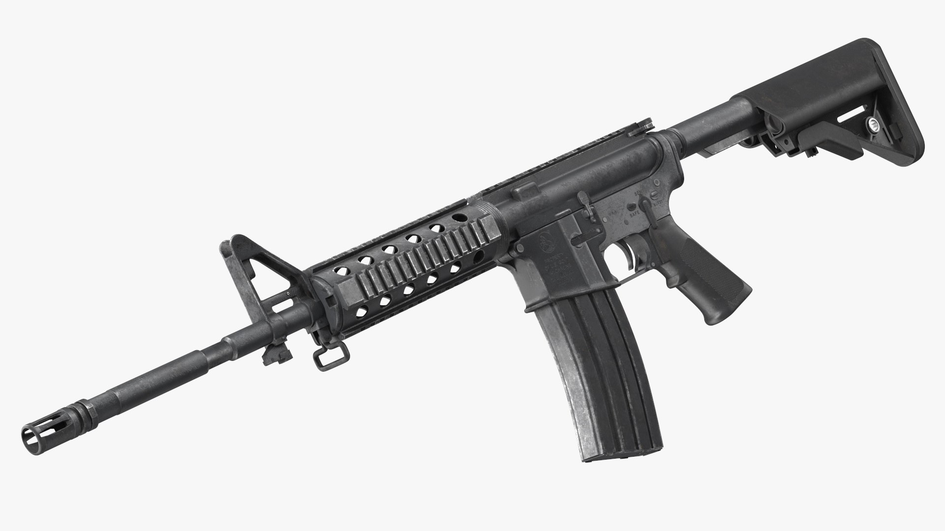 US Navy Sailor In Black Uniform With Rifle Model - TurboSquid 2392416