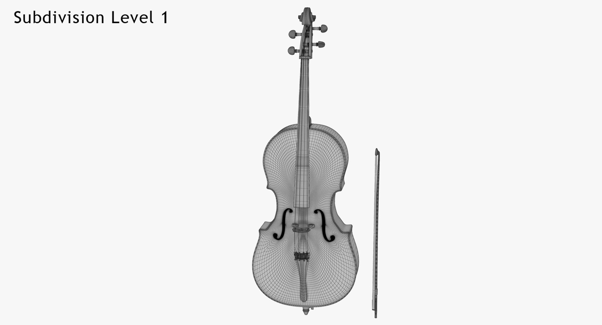 Cello Modeled 3D Model - TurboSquid 1428559