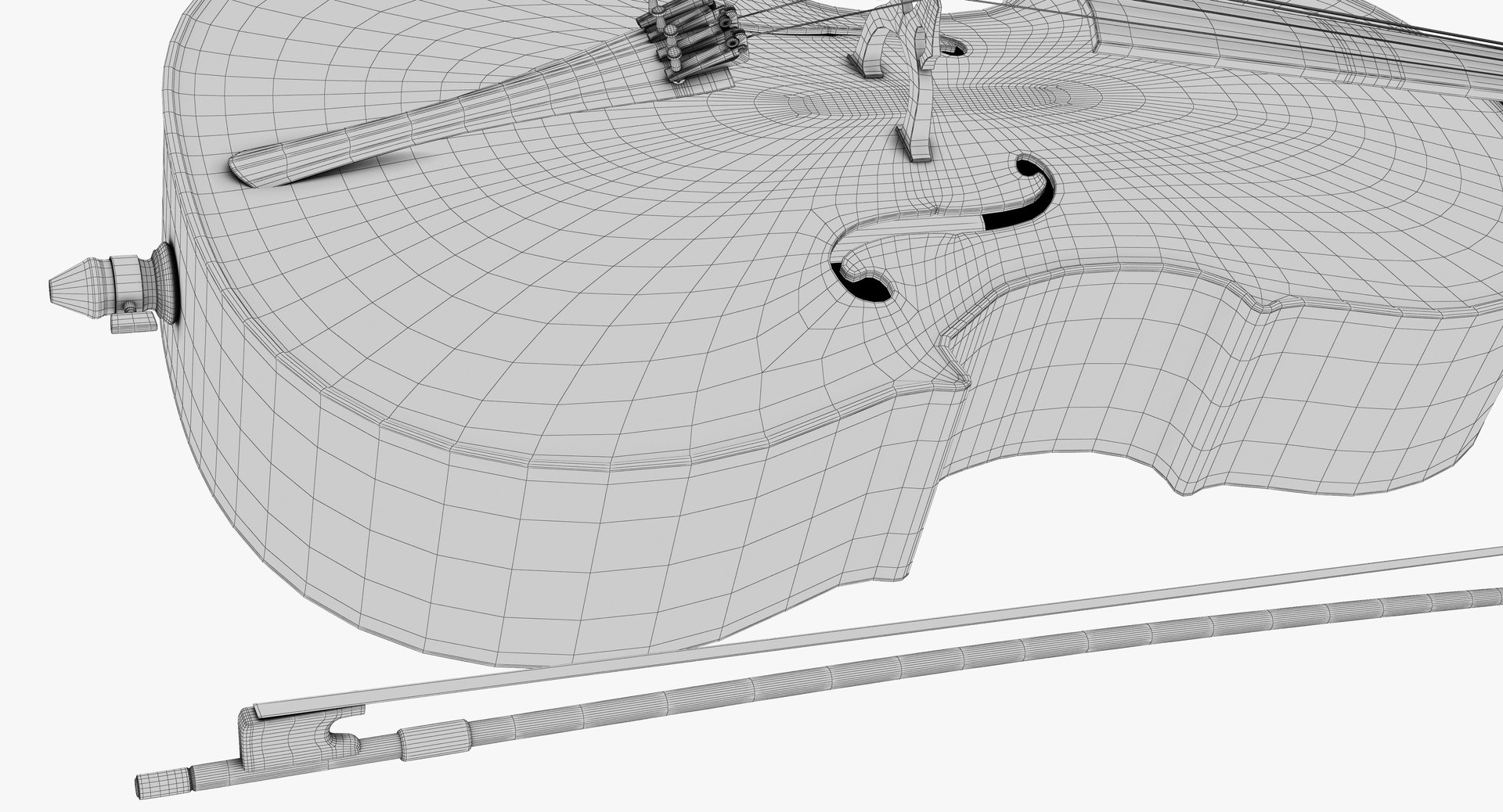 Cello Modeled 3D Model - TurboSquid 1428559