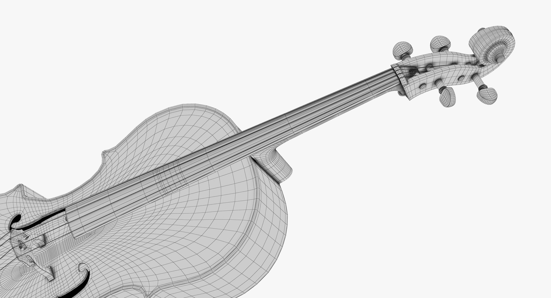 Cello Modeled 3D Model - TurboSquid 1428559