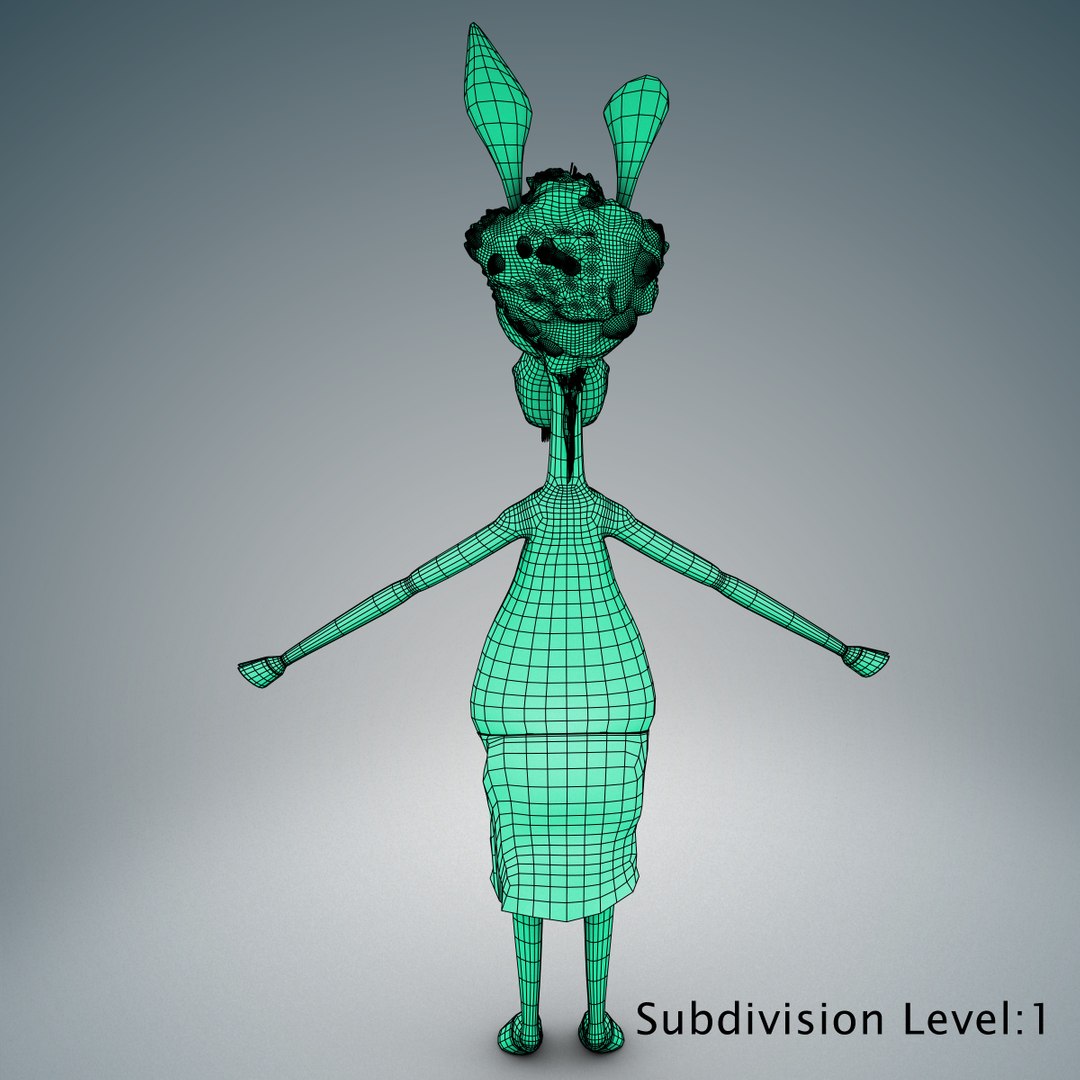 3d Humanoid Donkey