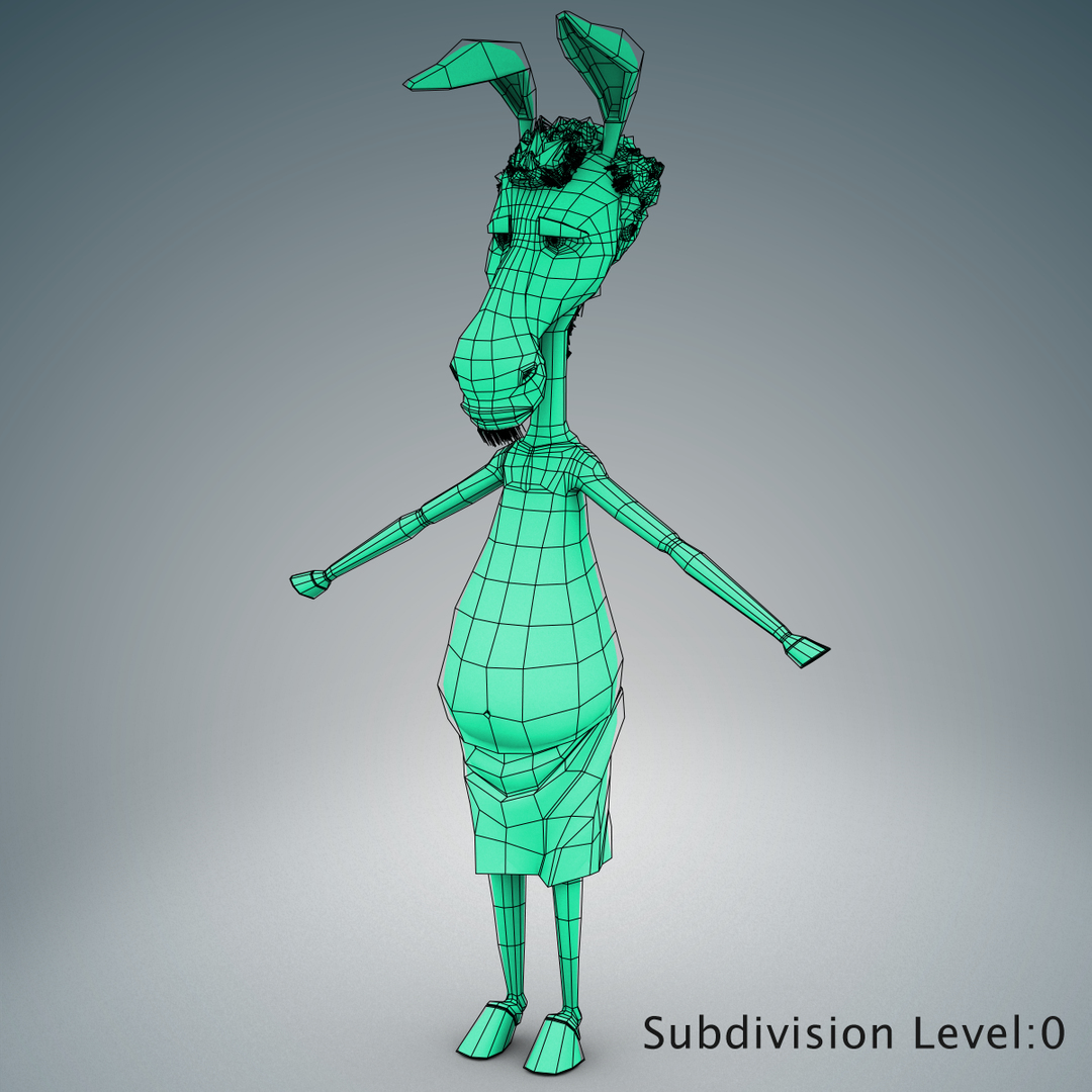 3d Humanoid Donkey