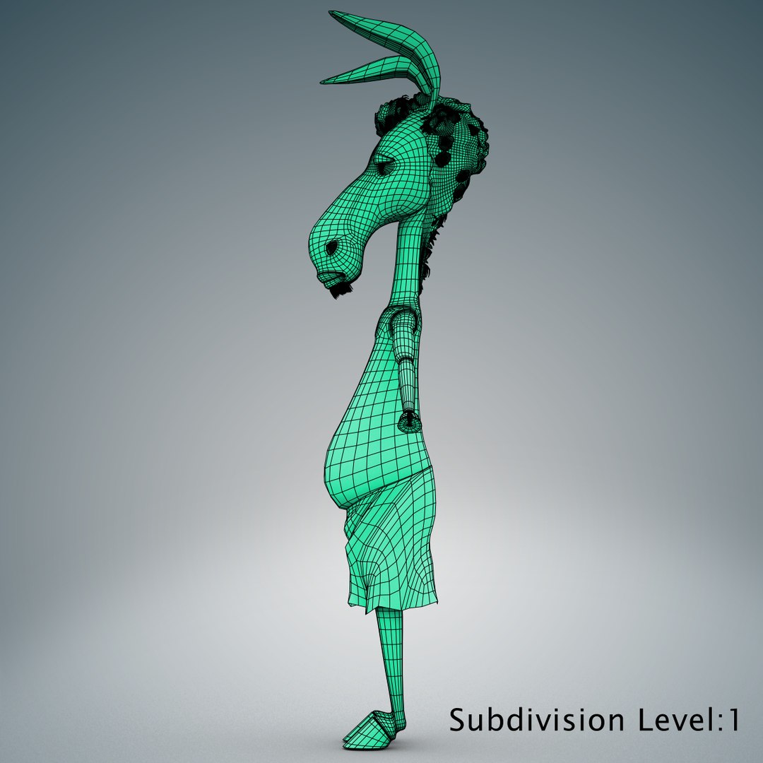 3d Humanoid Donkey