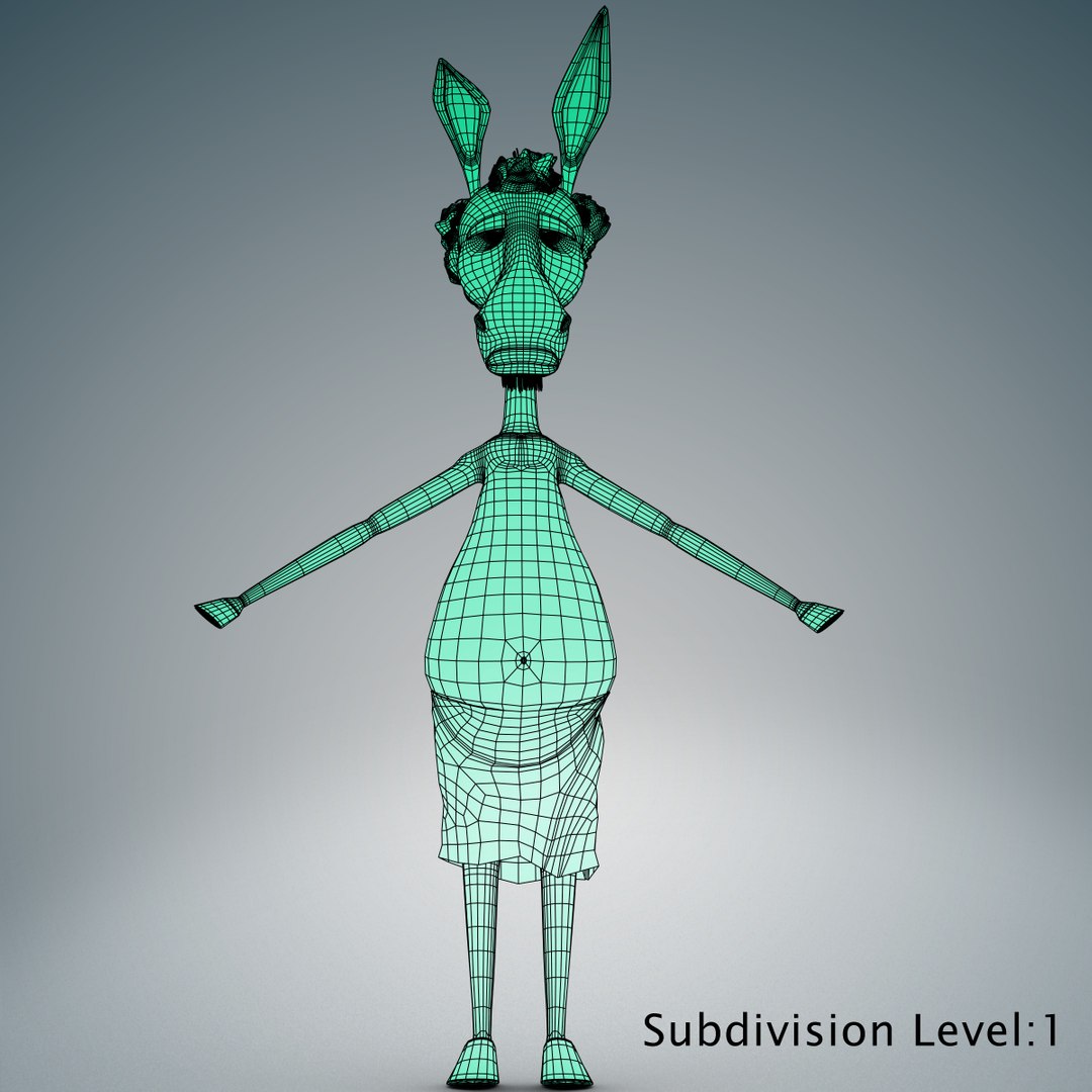 3d Humanoid Donkey