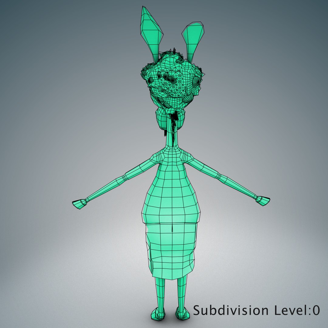3d Humanoid Donkey