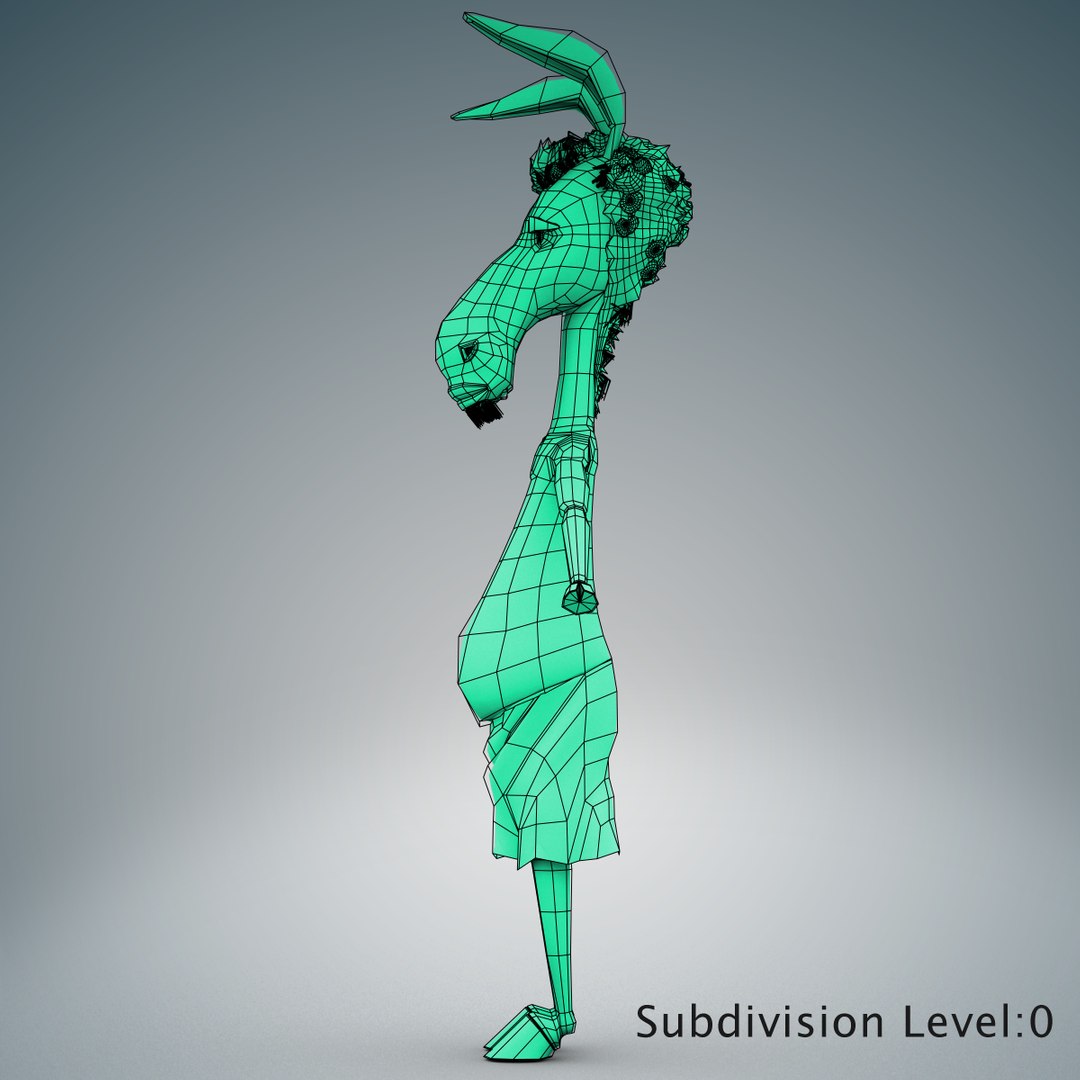 3d Humanoid Donkey