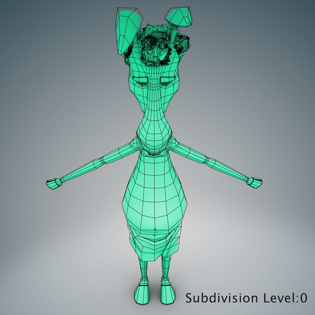 3d Humanoid Donkey