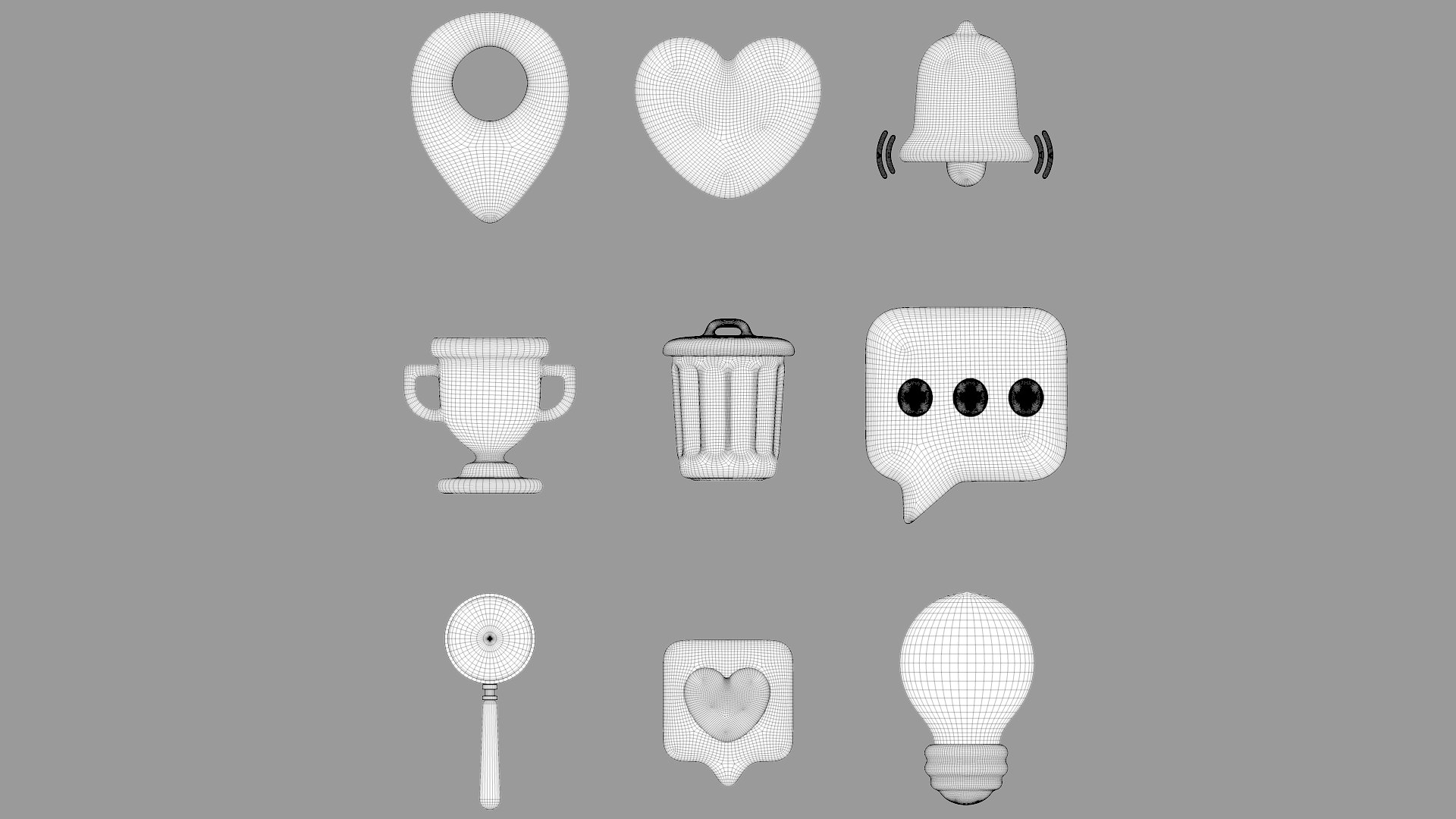 3D Icon Pack 3D model - TurboSquid 1906551