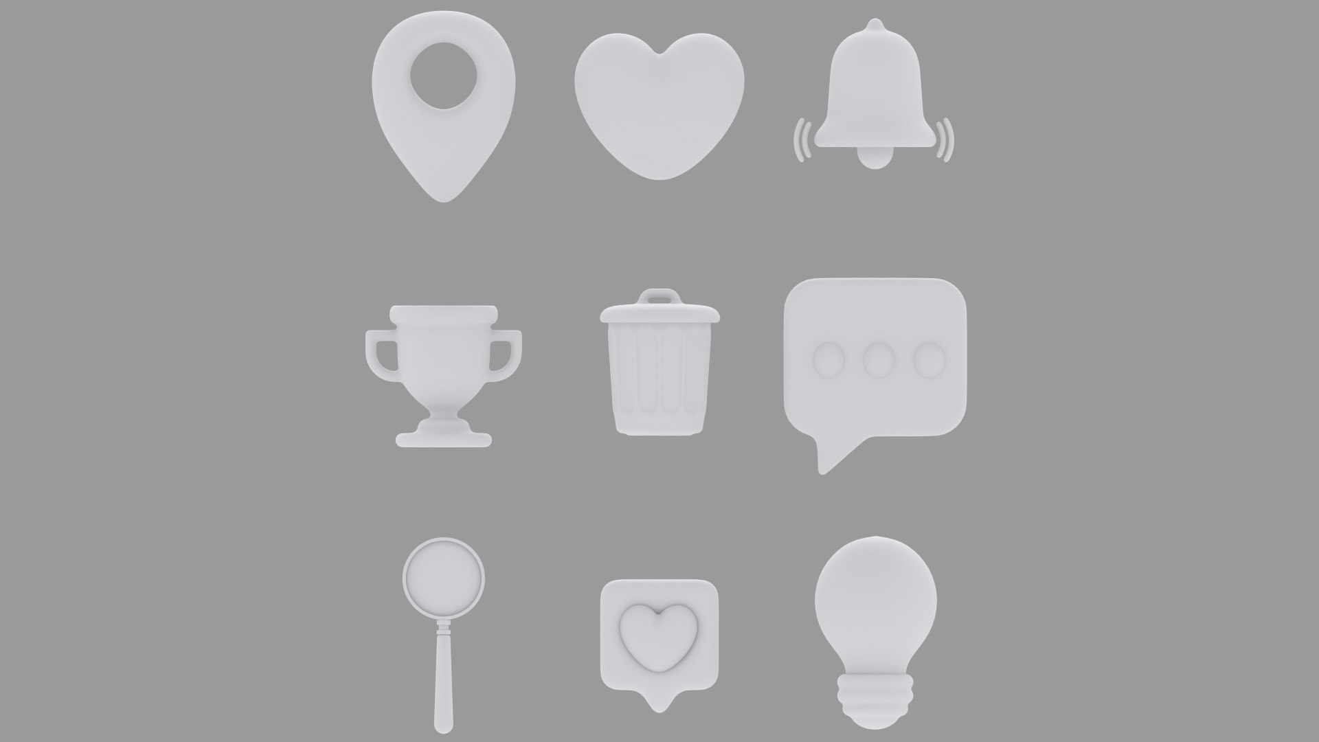 3D Icon Pack 3D model - TurboSquid 1906551