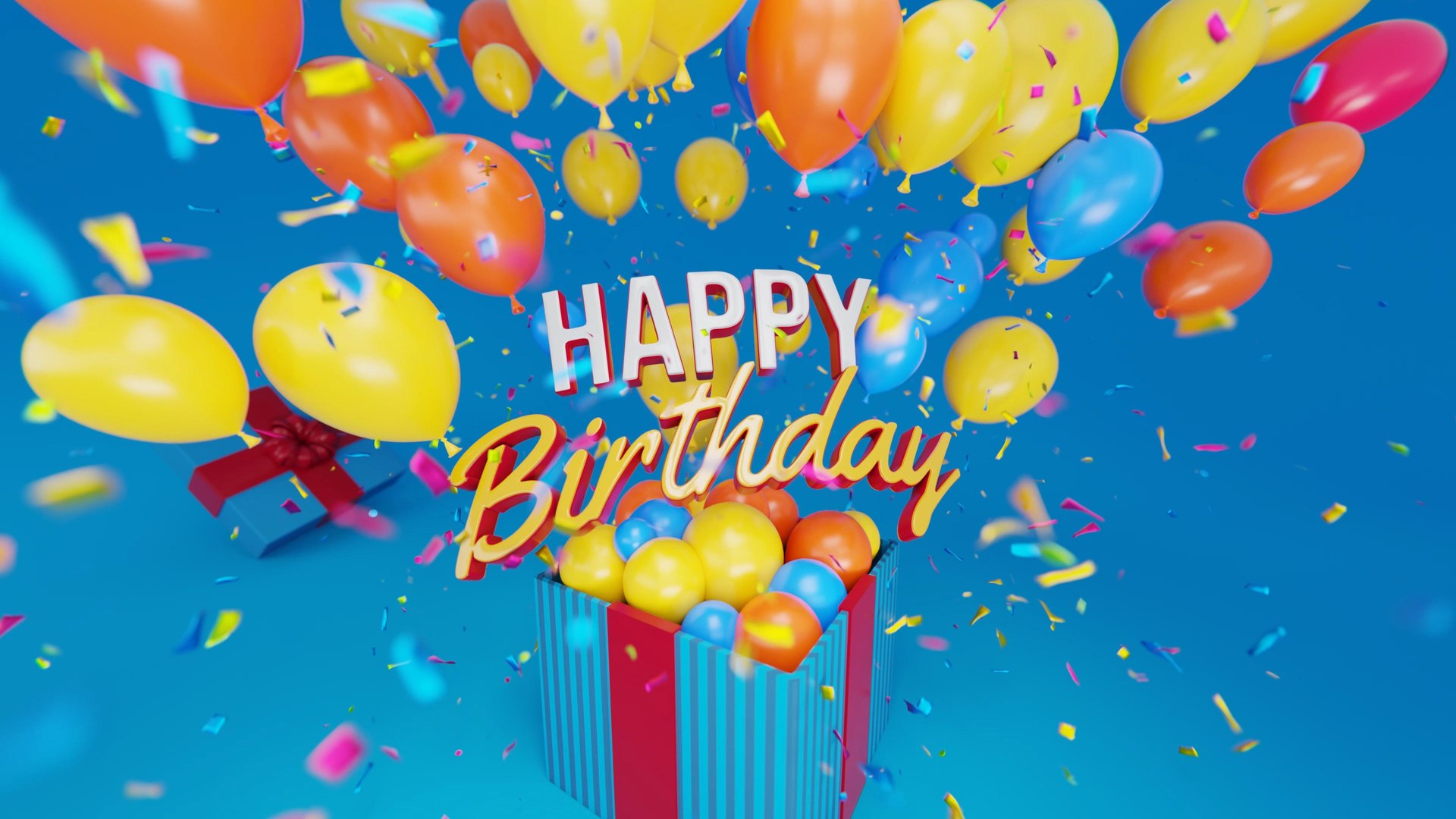 Happy Birthday Intro Animation 3D - TurboSquid 2340337