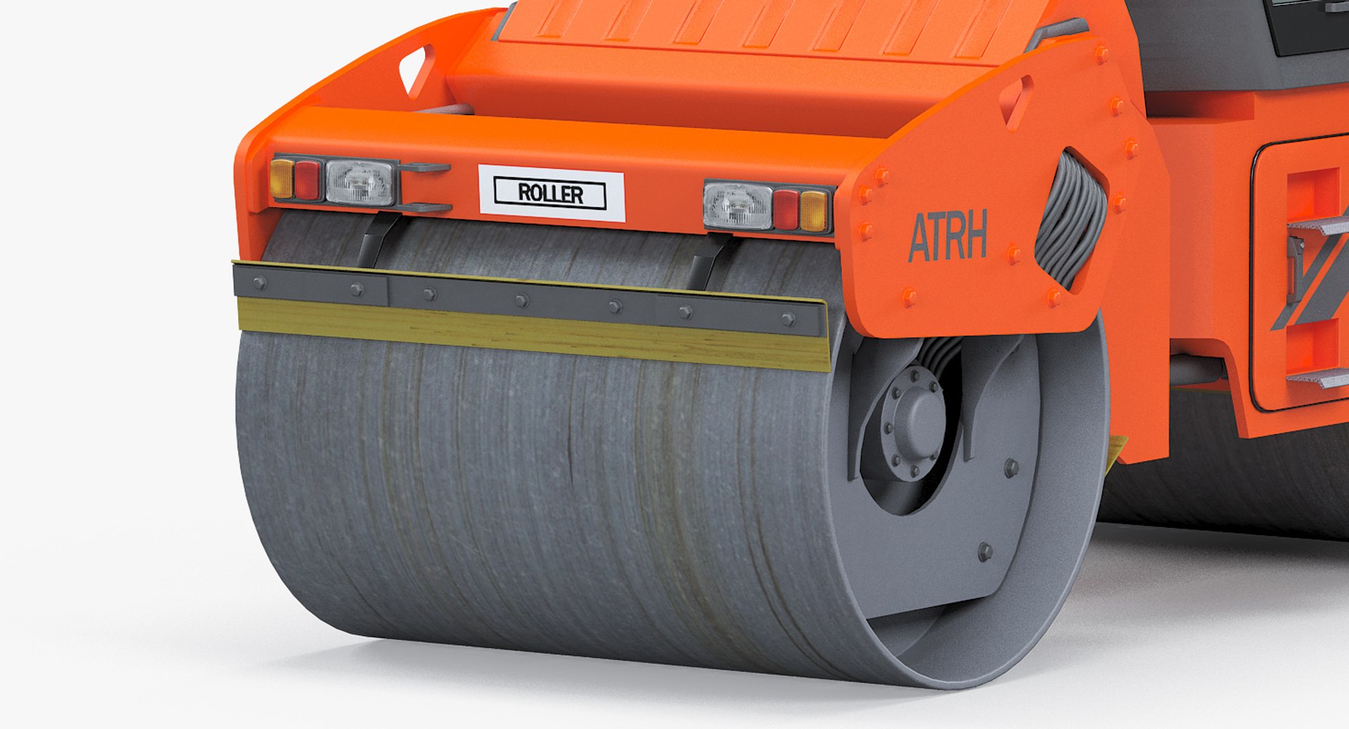 3D Articulated Tandem Roller Model - TurboSquid 1432412