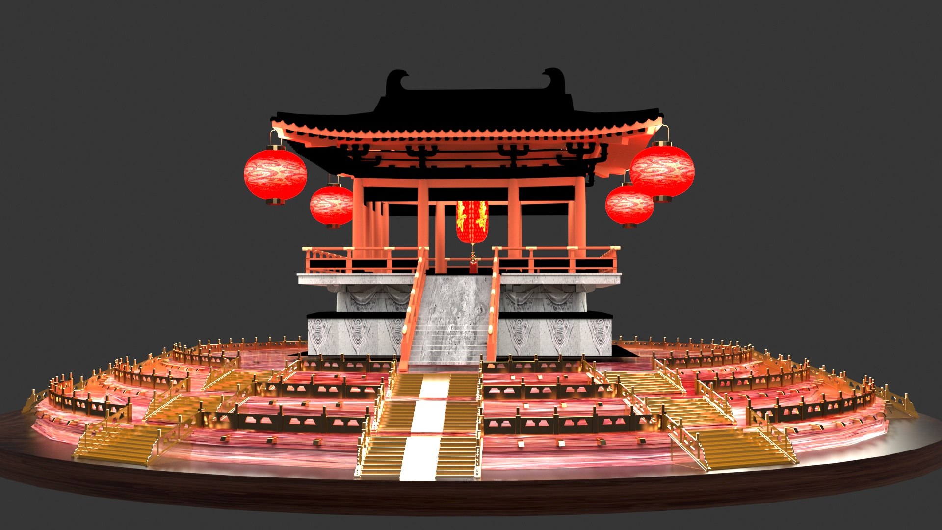 Chinese Ancient Pavilion 3D Model - TurboSquid 1860111