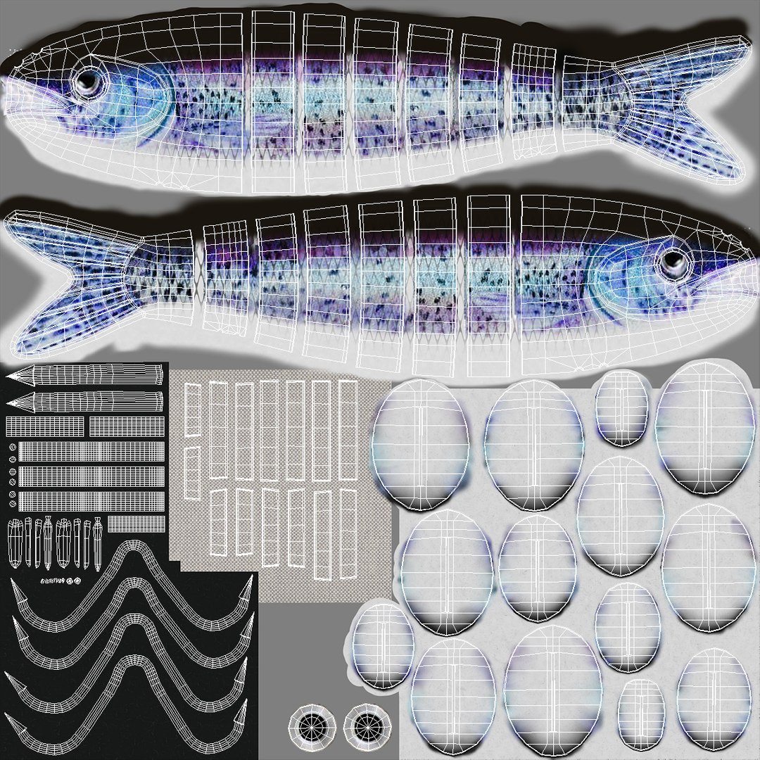 3D Multi Jointed Swimbait Lure - TurboSquid 1749788