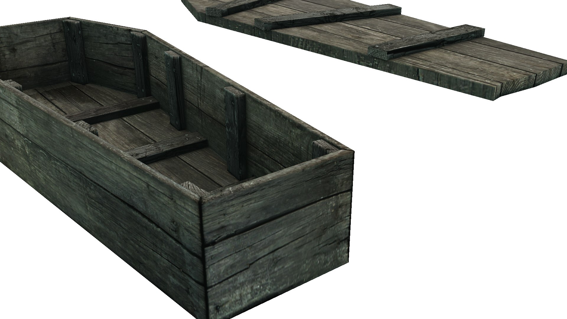 Rustic Old Coffin Materials Model - TurboSquid 1323117