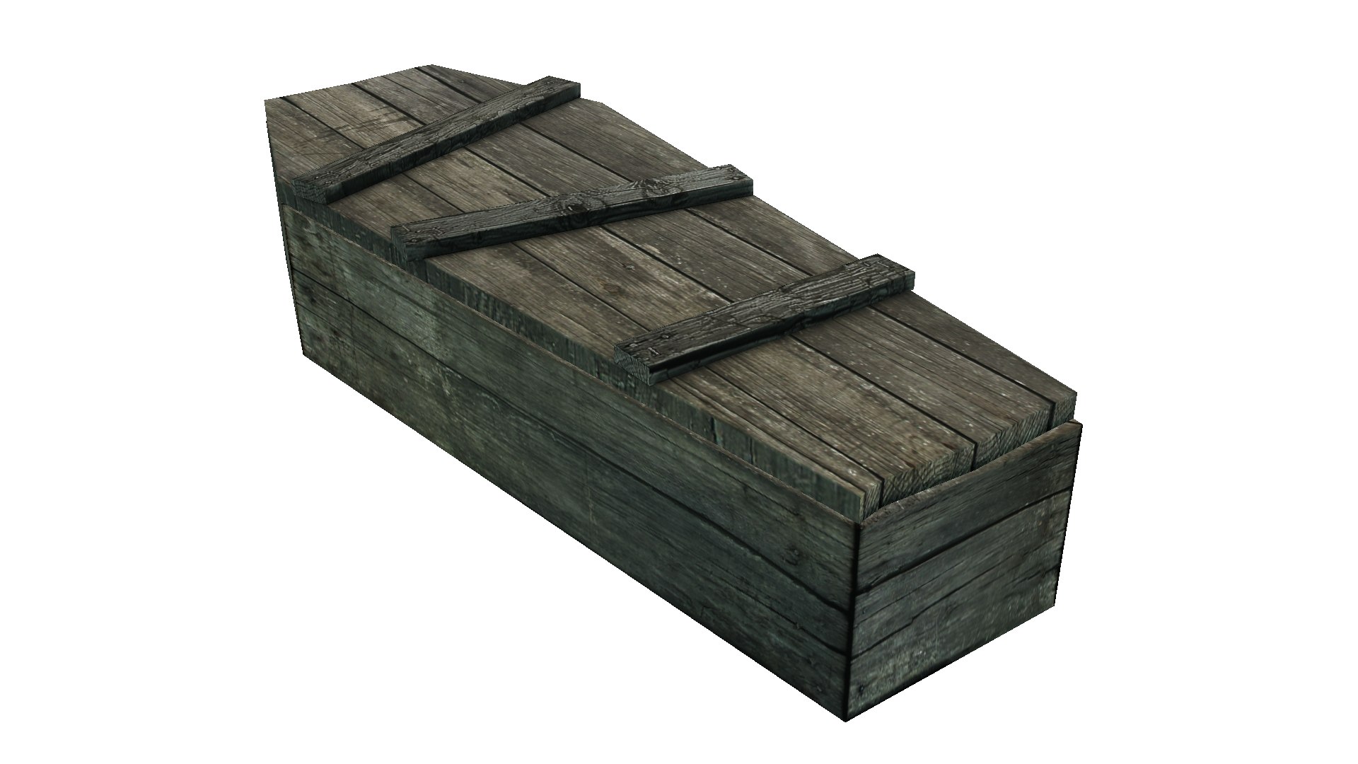 Rustic Old Coffin Materials Model - TurboSquid 1323117
