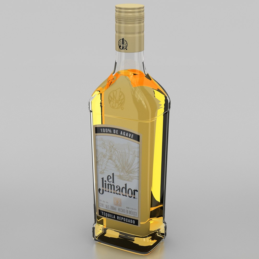 Tequila Bottle El Jimador 3d Model