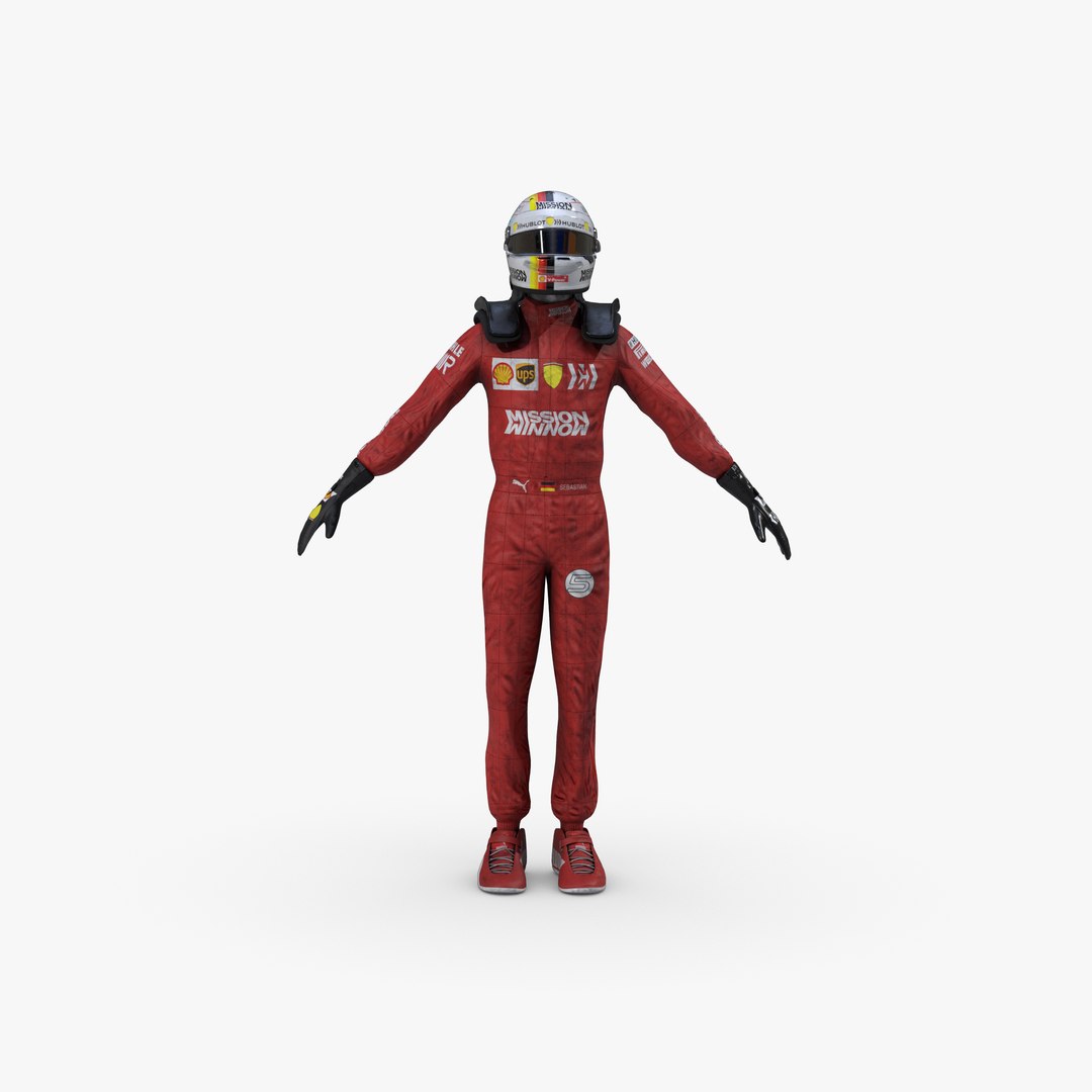 Sebastian Vettel 2019 3D Model - TurboSquid 1484096