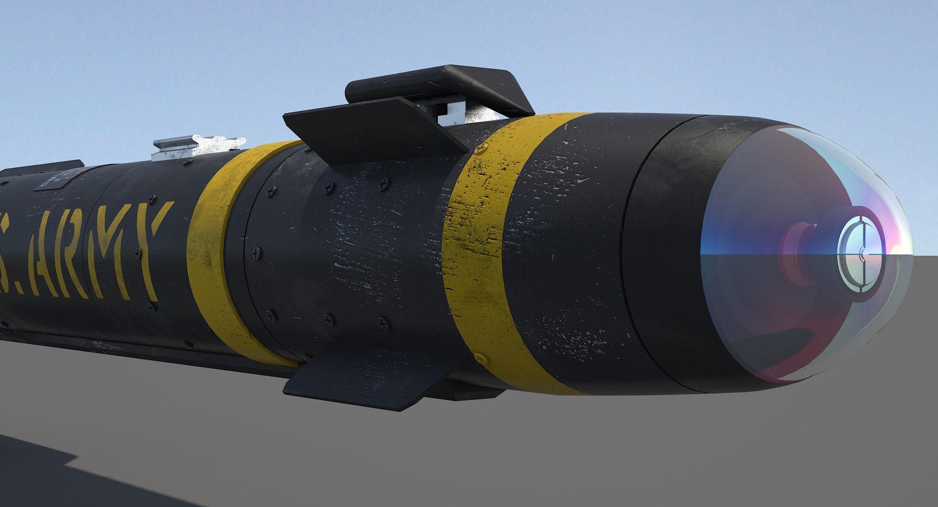 3d Model Agm-114 Hellfire Missile