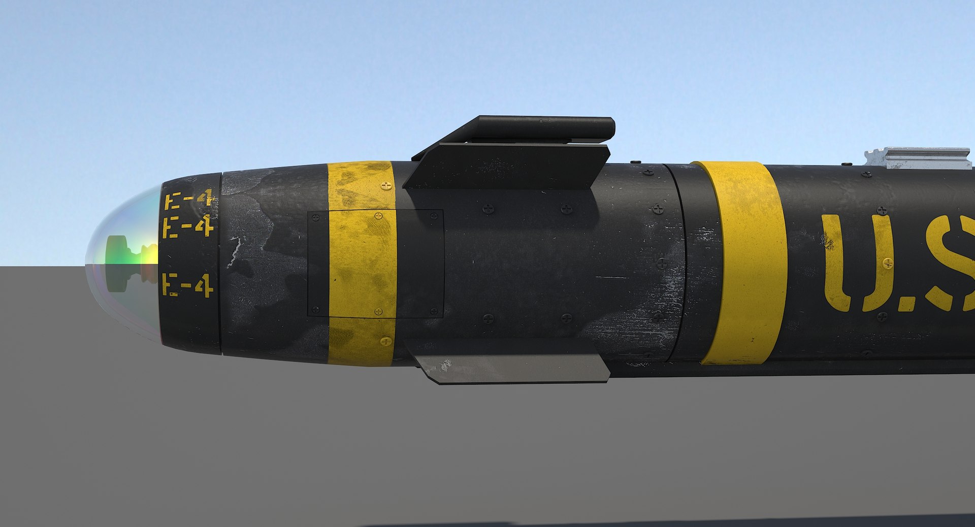 3d model agm-114 hellfire missile