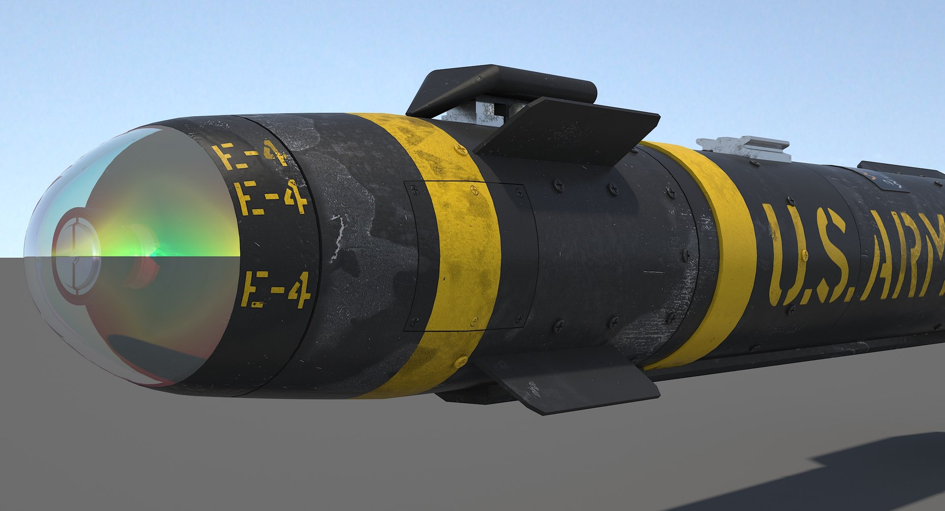 3d Model Agm-114 Hellfire Missile