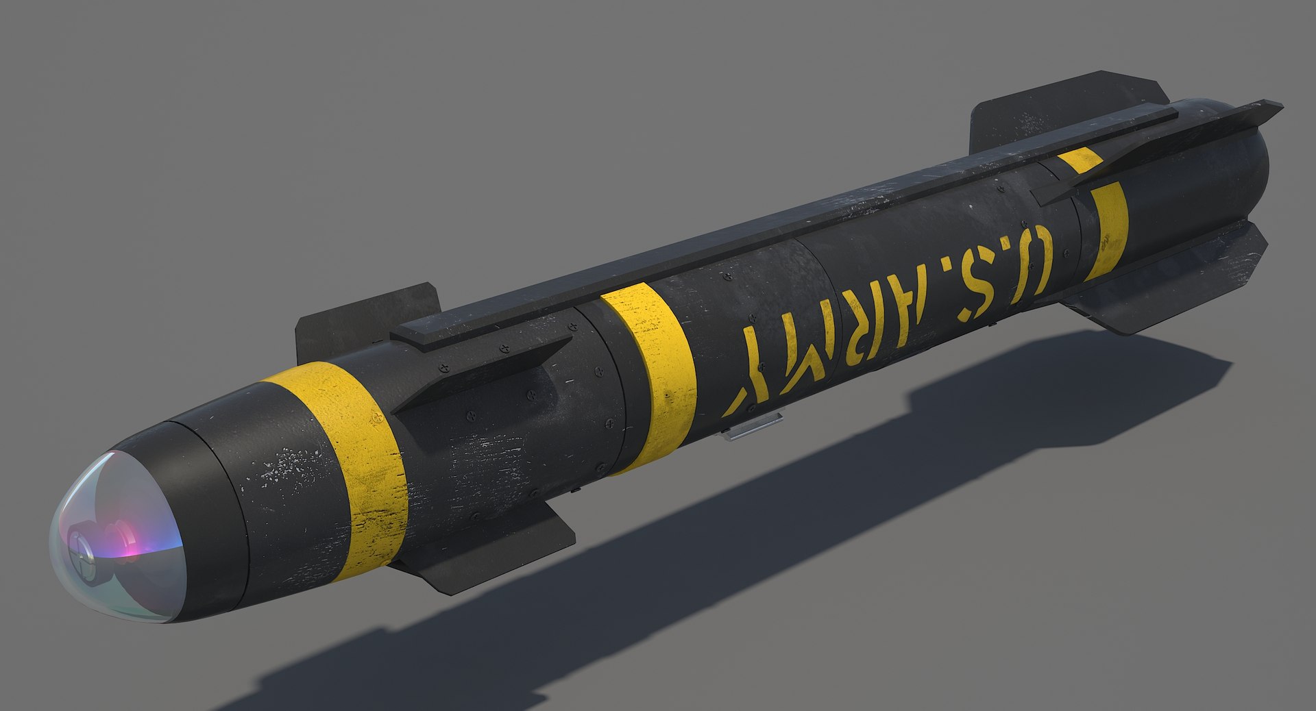 3d Model Agm-114 Hellfire Missile