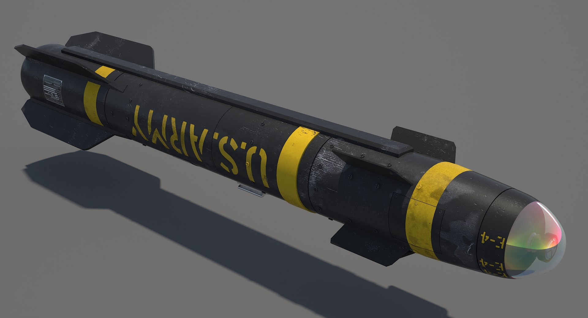 3d Model Agm-114 Hellfire Missile